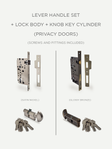 Lever Handle – NOTCH - Glitters Hardware
